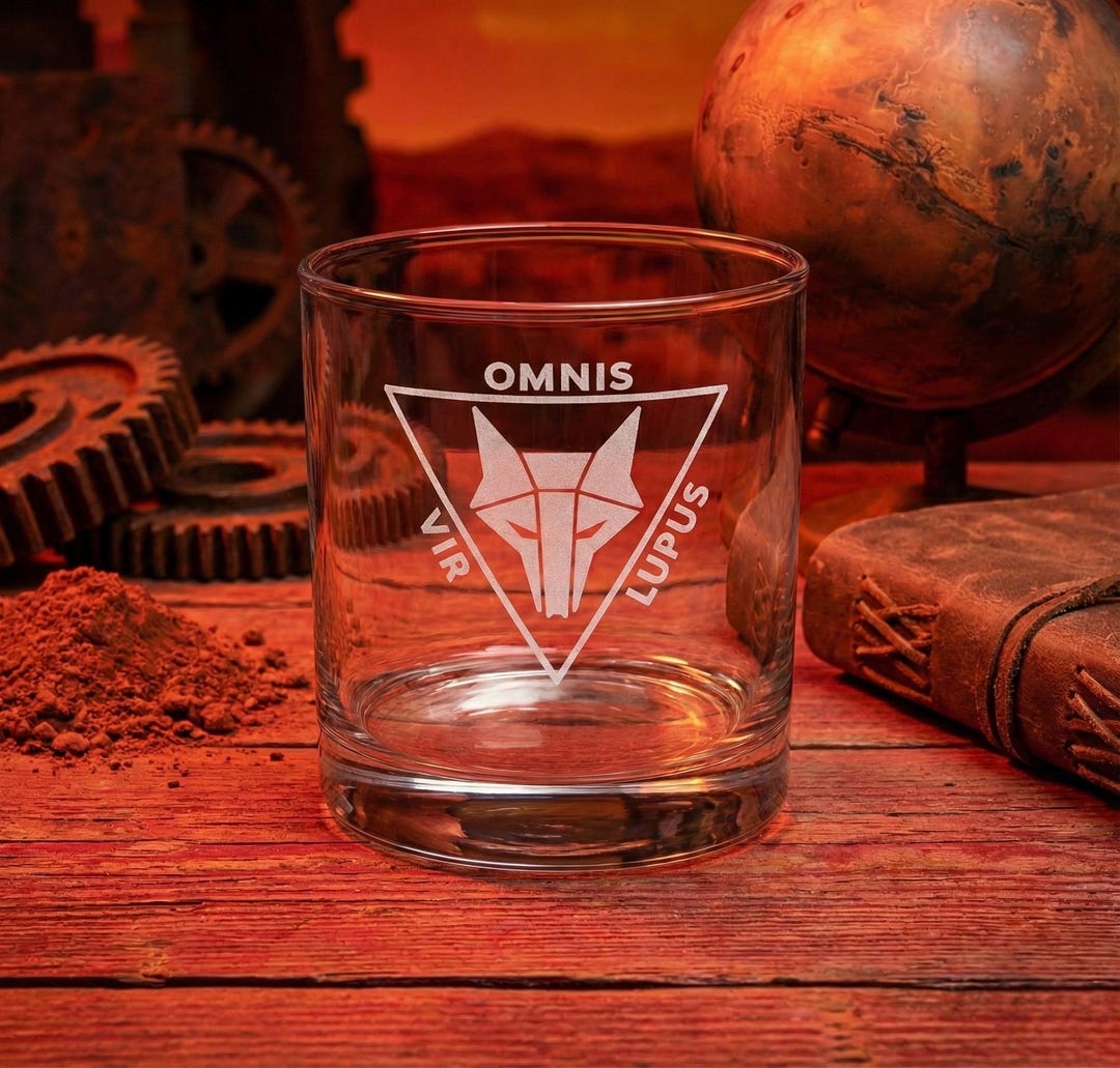 Engraved Whiskey Glass, Red Rising Wolf Emblem, Sevro Gift - Etsy