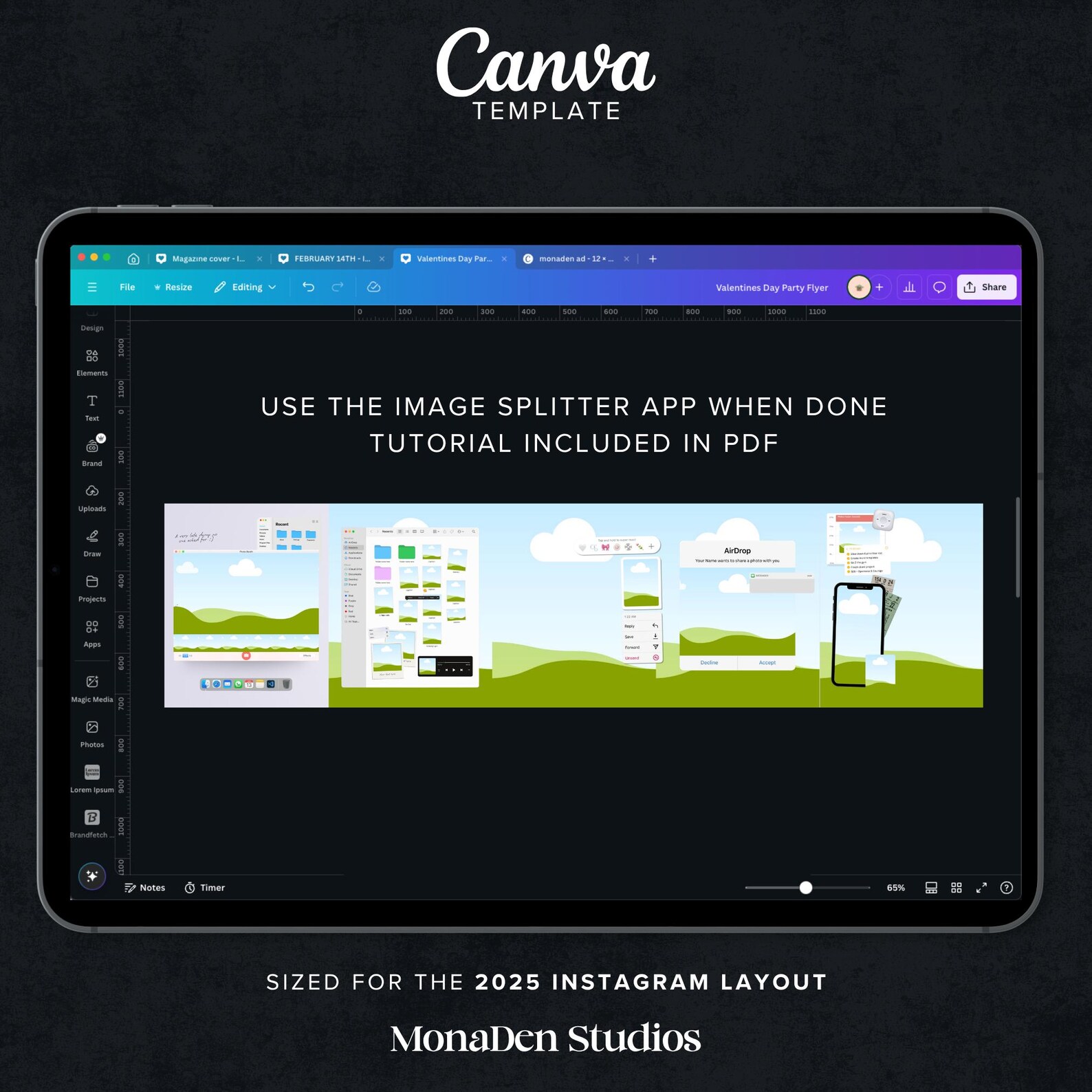 Year in Review | 2025 Recap | Carousel Template (5-page Seamless Canva ...