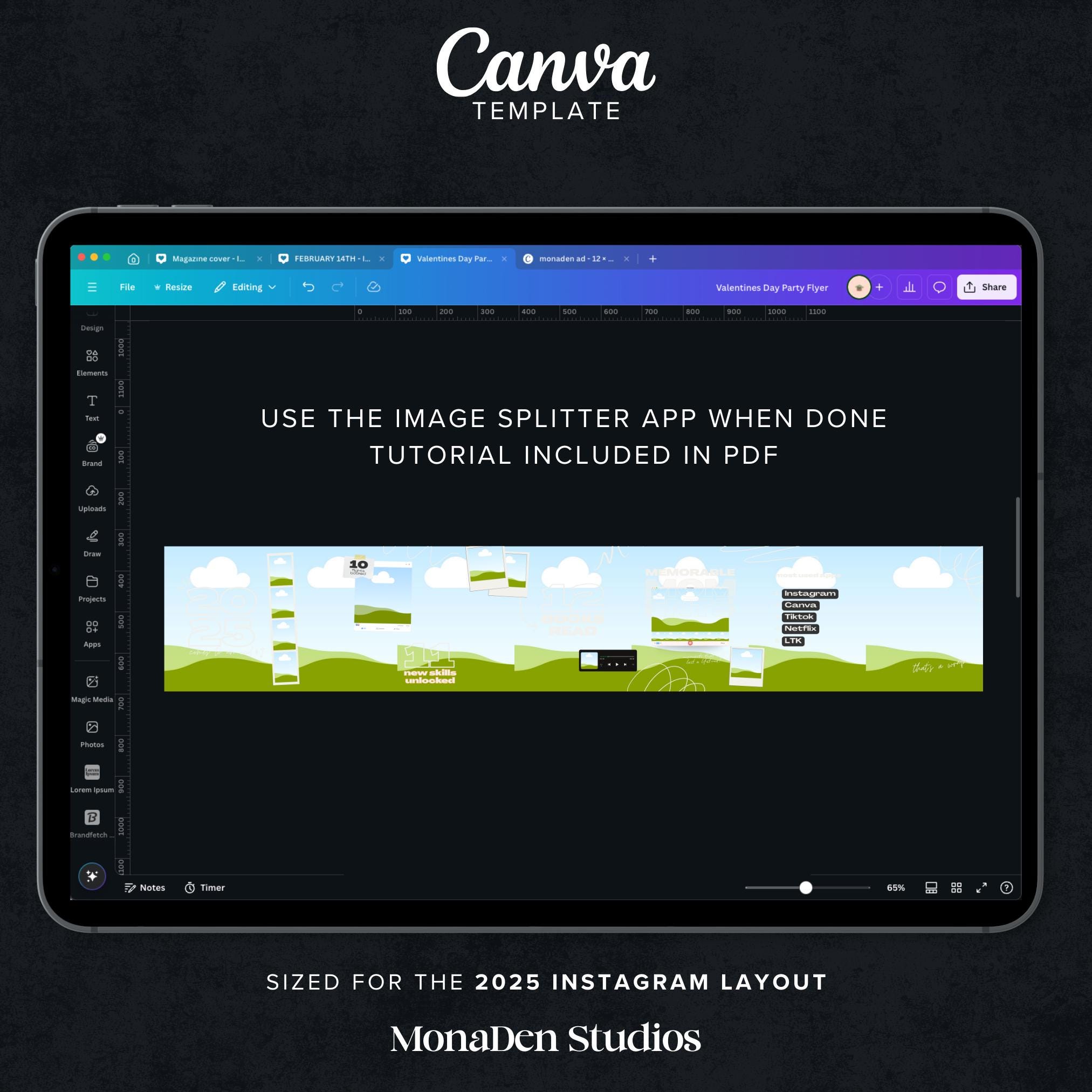 2025 End of Year Recap Carousel Template (canva) | Unwrapped Instagram ...