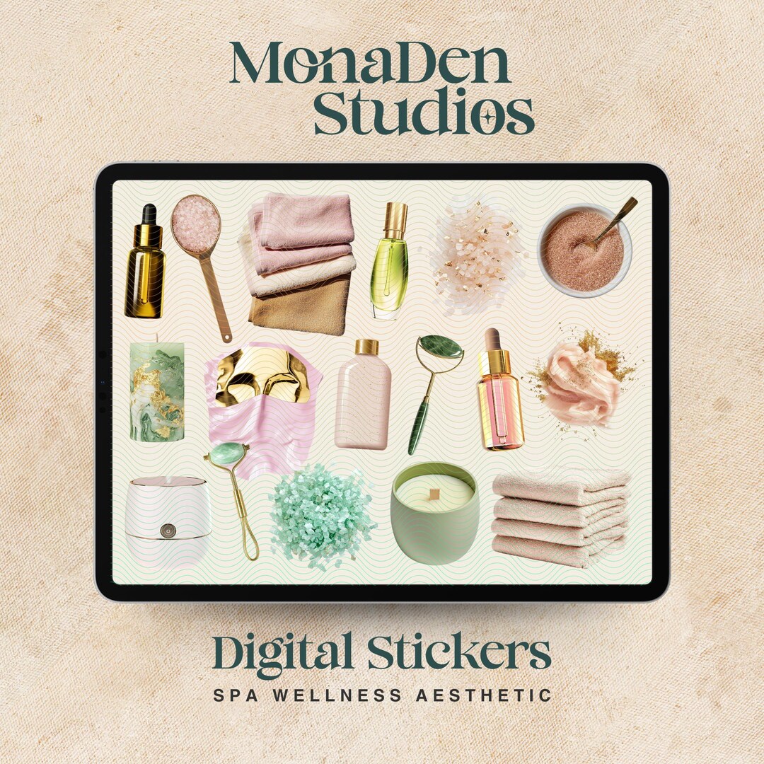 10+ Spa Wellness PNG Stickers | Hyper-realistic Digital Stickers for ...