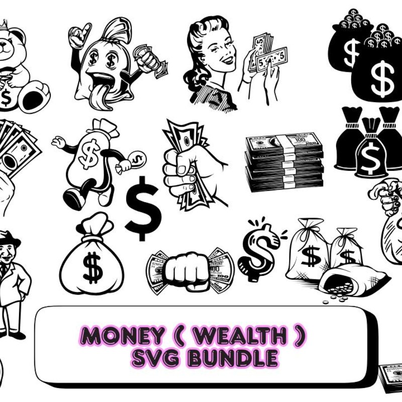 Money Bag Svg - Etsy