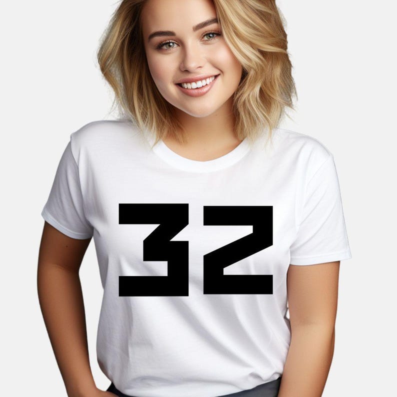 Sports Number SVG Bundle – Bold Block Athletic Numbers 0-9 for Jersey ...