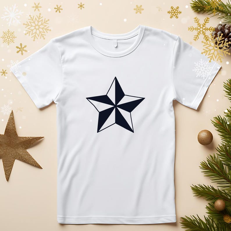 Nautical Star SVG | Compass Star Cut File | Nautical Tattoo Design ...