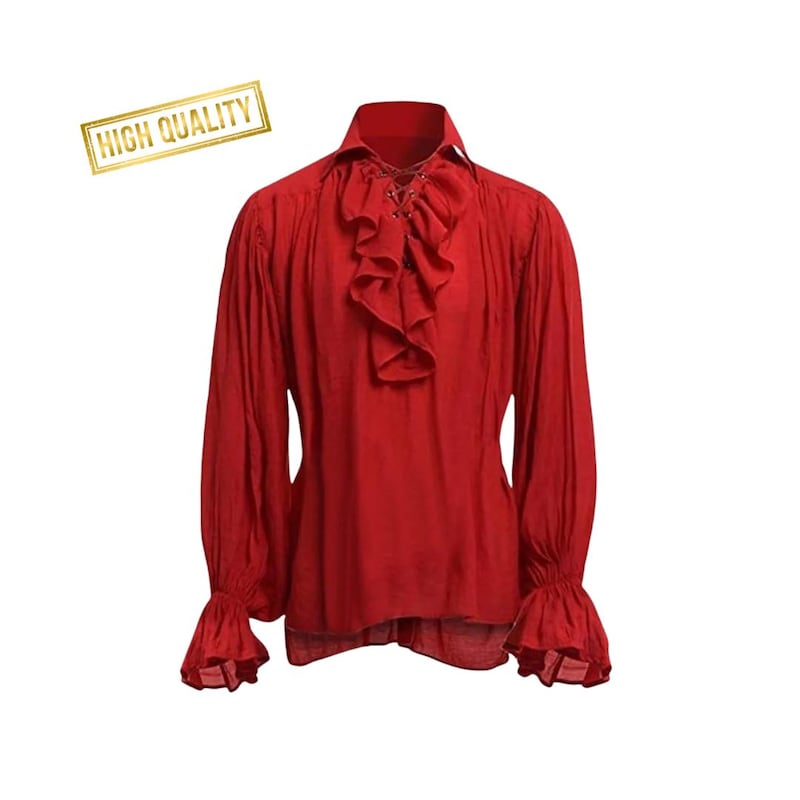 Men Red Lace Shirt - Etsy UK