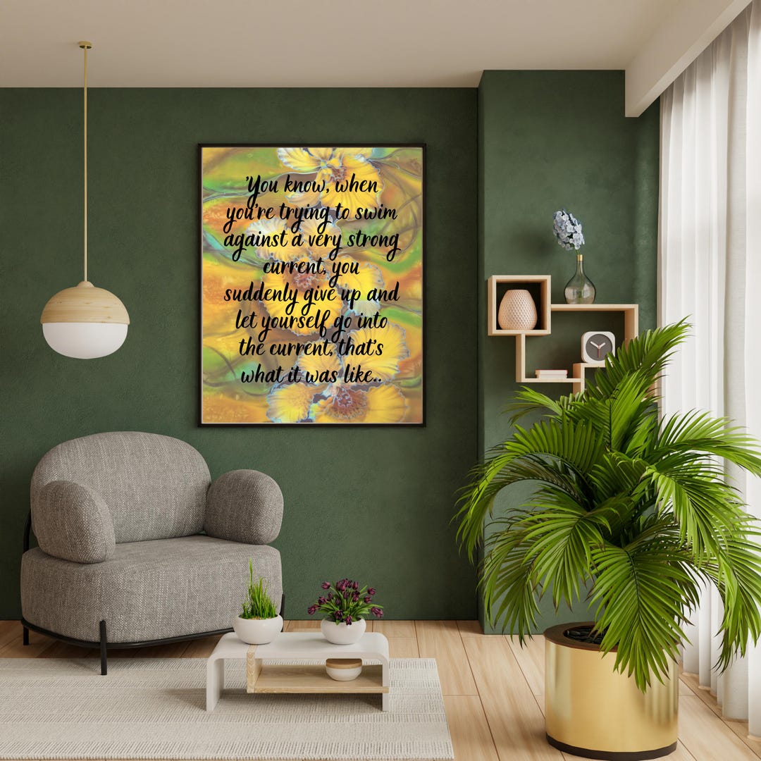 George Orwell Quote Wall Art, 1984 Inspirational Digital Print, Orchids ...