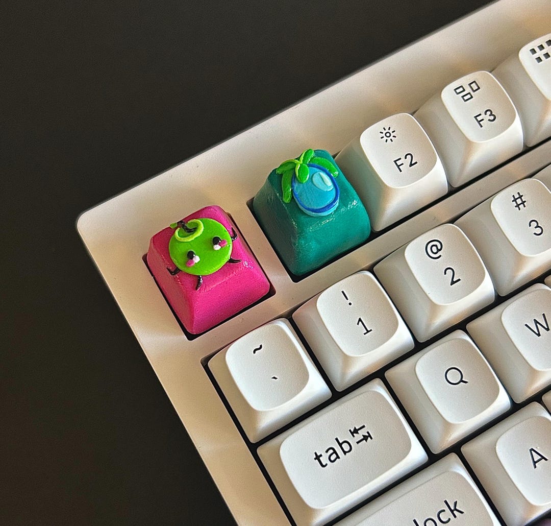 Junimo and Ancient Fruit Keycaps - Stardew Valley Inspired Artisan ...