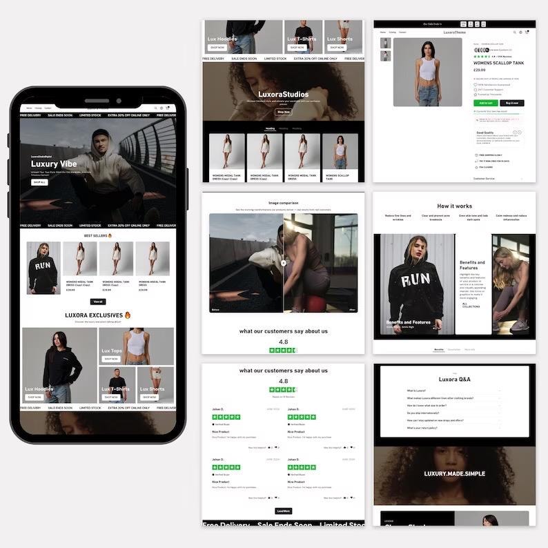 Shopify Clothing Theme | Luxury Streetwear Shopify Template | Clothing ...