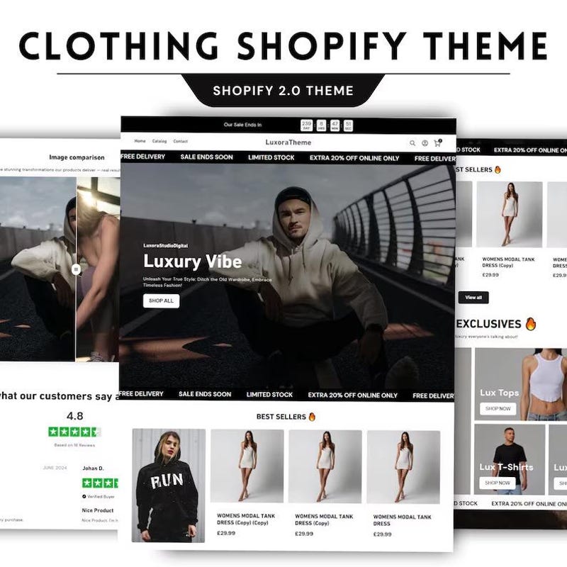 Shopify Website Templates - Etsy