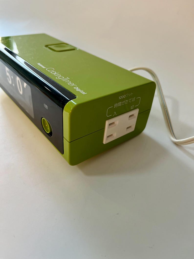 1970s National Green Rolling Flip Clock & Cooking Timer – Retro ...