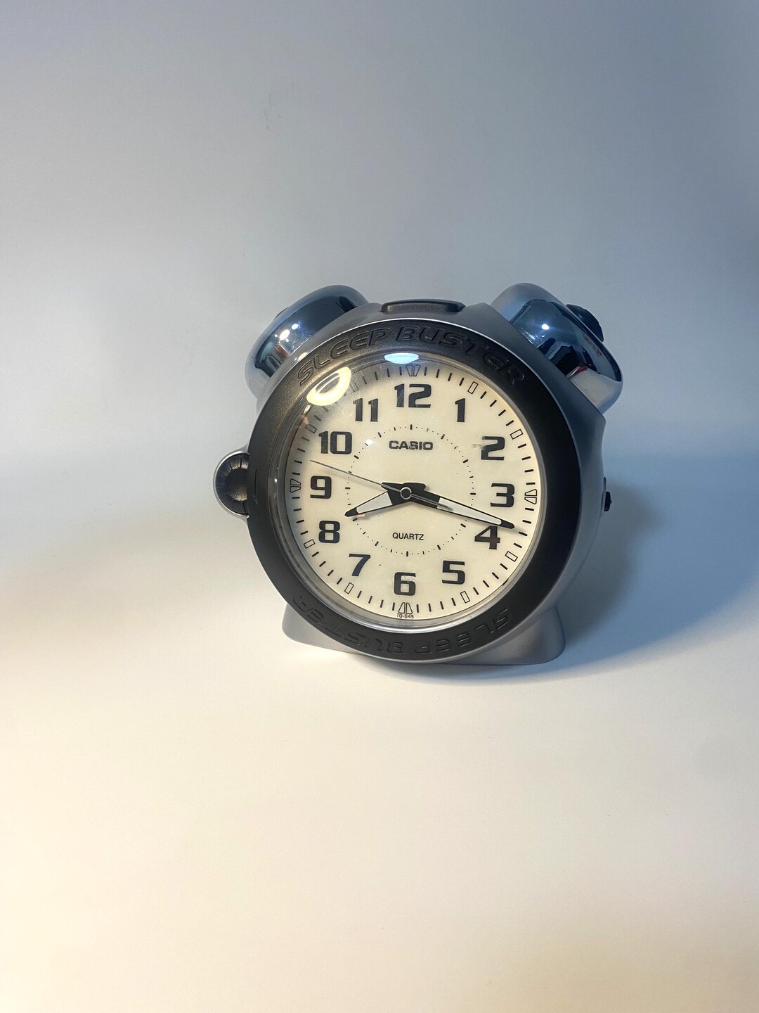 Retro Rare Casio Sleep Buster Analog Bell Alarm Clock With Night Light ...