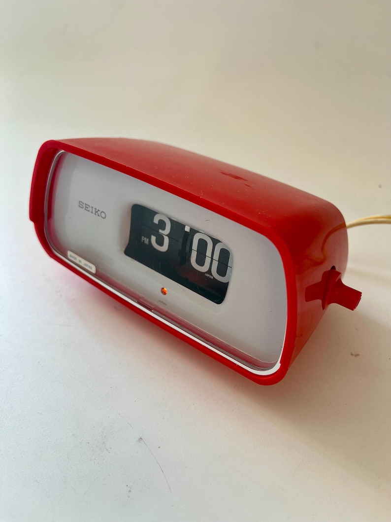 1970s Seiko Space Age Flip Clock – Mid-century Futurist Table Clock ...