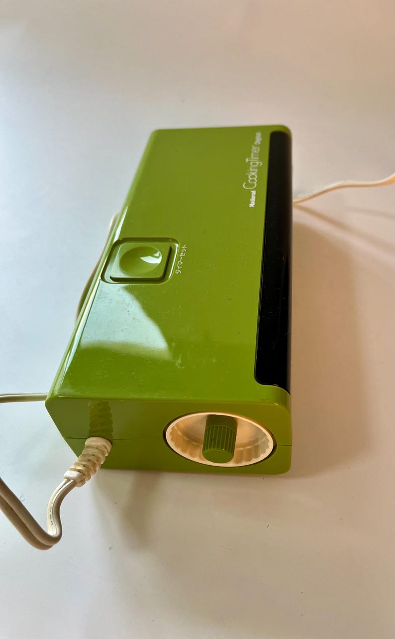 1970s National Green Rolling Flip Clock & Cooking Timer – Retro ...