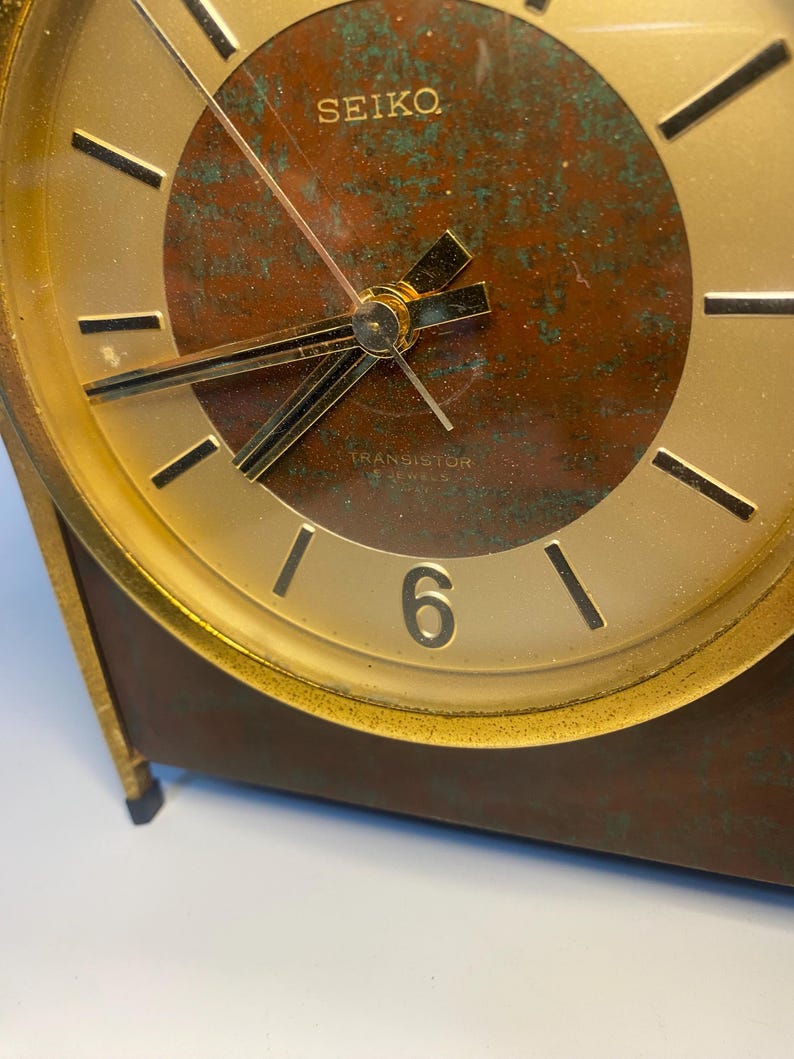 Seiko TTZ-115 1970s Retro Mantel Clock, Rare Working Transistor 5 Jewel ...