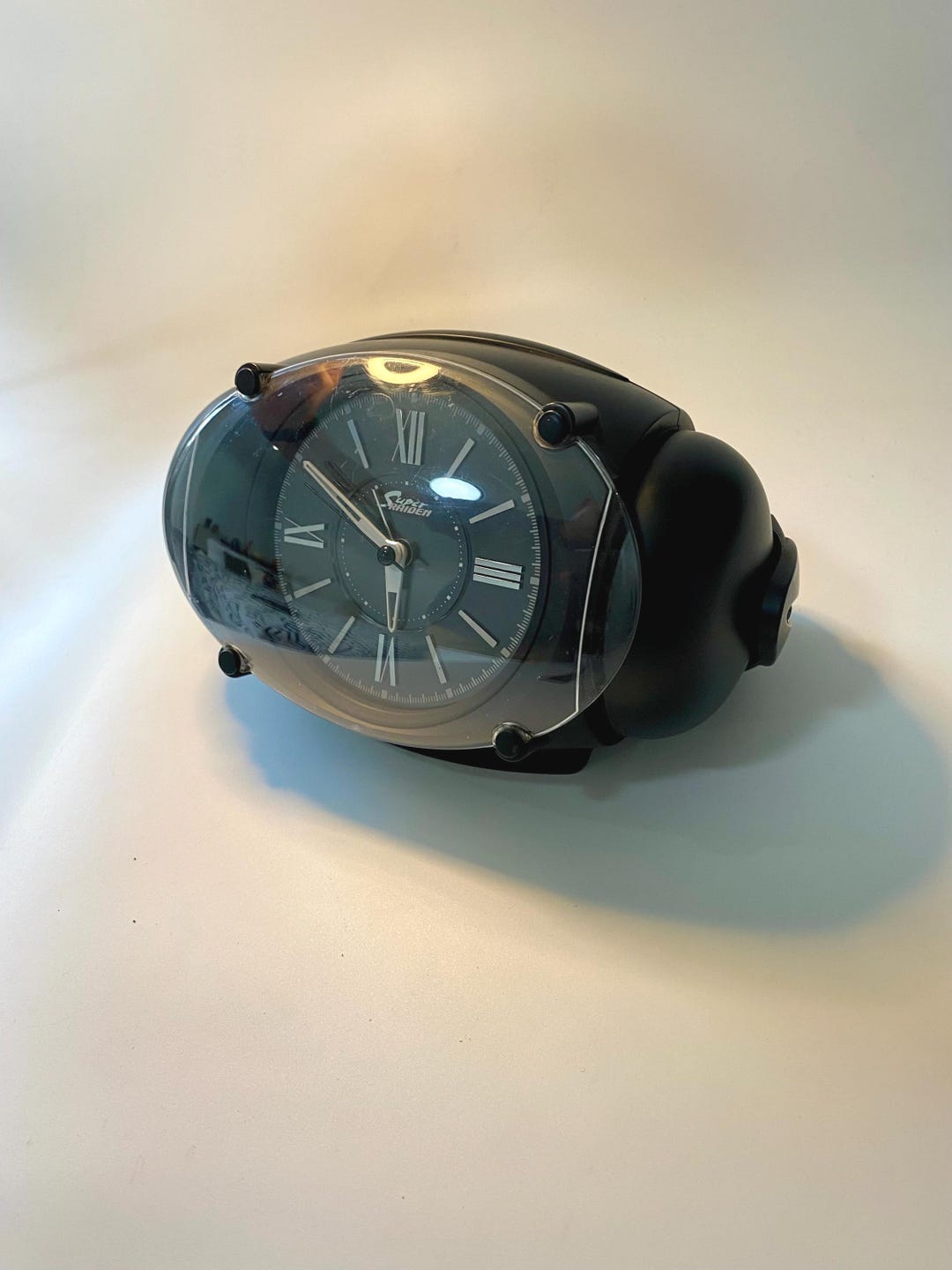 Seiko Super Raiden Bell Alarm Clock Vintage 2000s Industrial Look Black ...