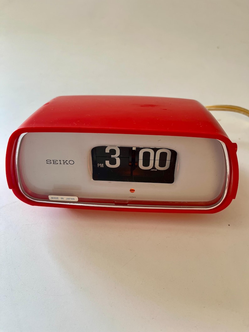 1970s Seiko Space Age Flip Clock – Mid-century Futurist Table Clock ...