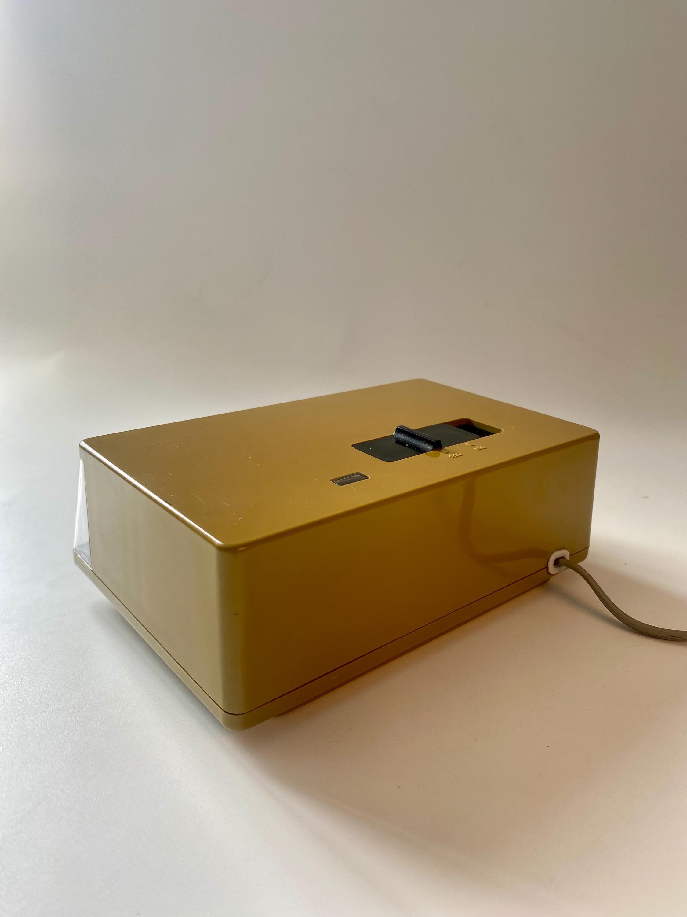 1970s Copal Flip Alarm Clock: Olive Green MCM Space Age Timepiece - Etsy