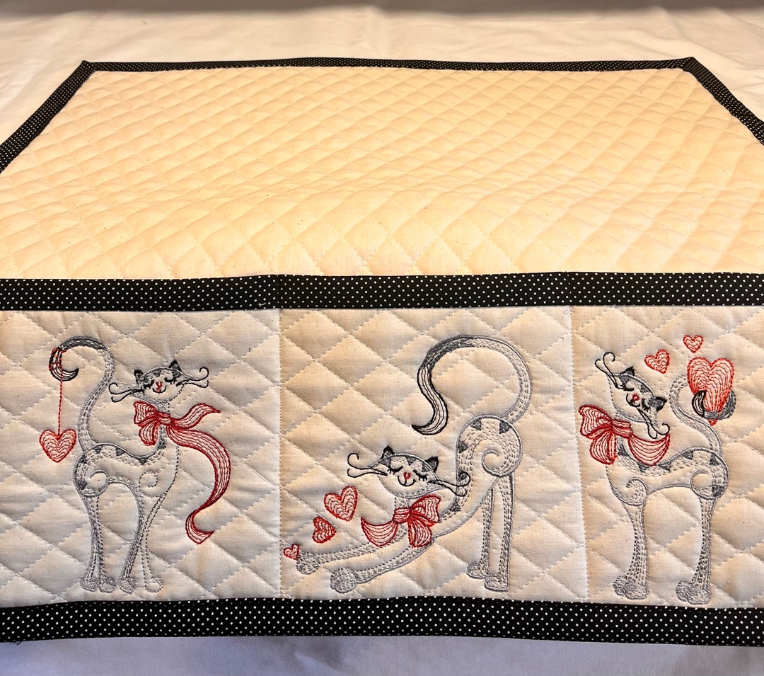 Paris Cat Sewing Mat--can Get Sewing Machine Cover to Match - Etsy