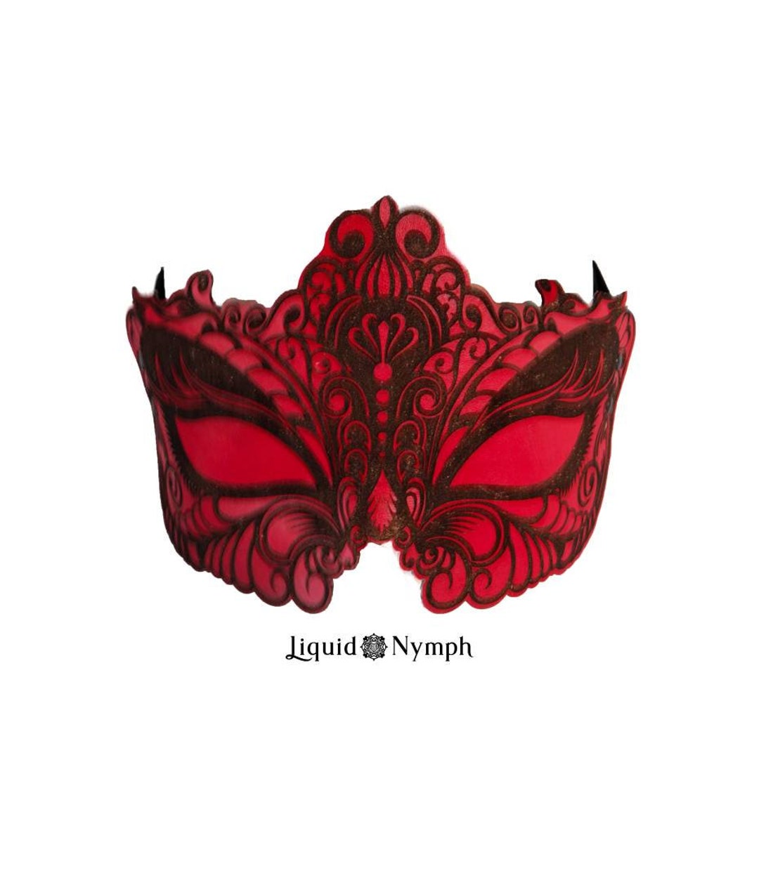 NEW Blindfold Blackout Laser Etched Leather Eye Mask Sleep Mask Kismask ...