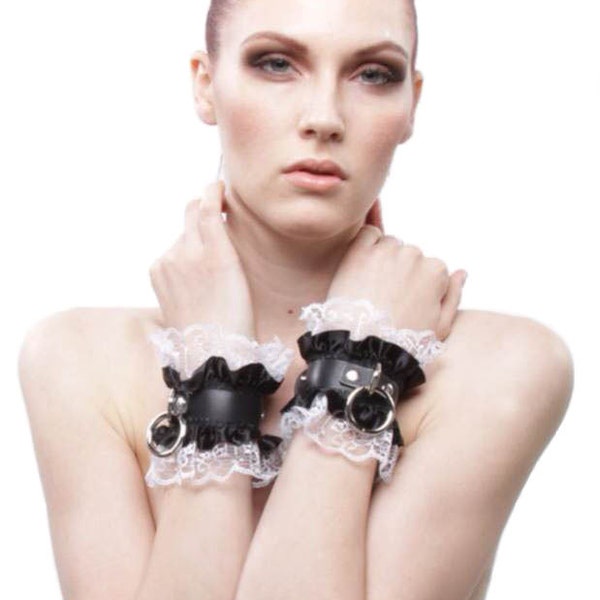 Leather Bondage Cuff - Etsy