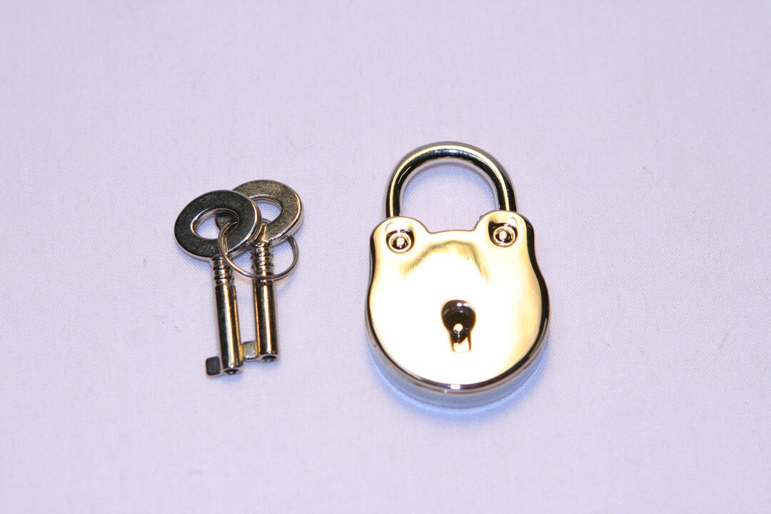 BDSM Love Lock Padlock: Nickel Plated Prisoner Collar Pendant With 2 ...