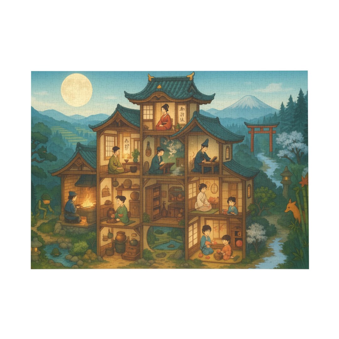 Welcome to the Enchanted Japanese Castle 1000-piece - Etsy