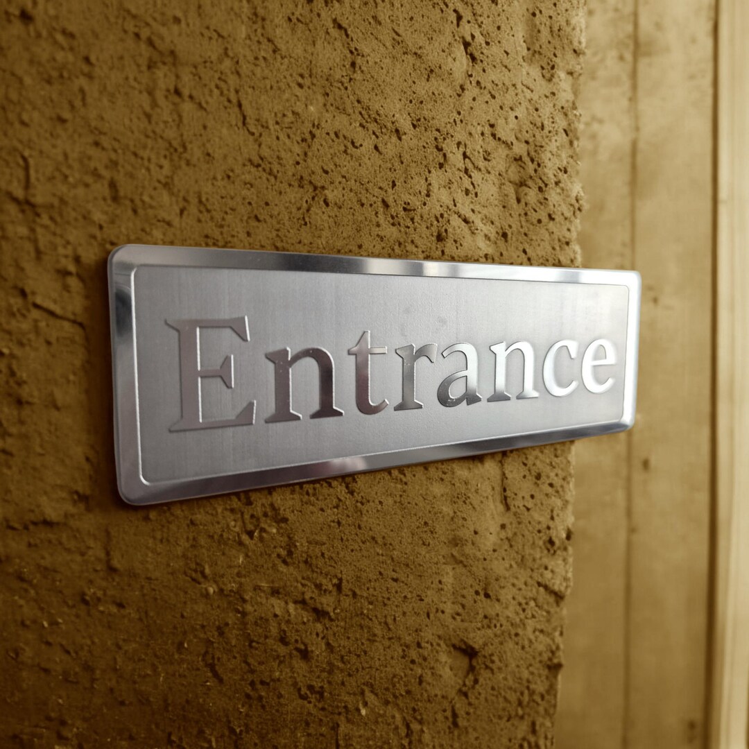 Entrance Door Name Plate Wall Sign & Decor - Handmade Name Plaque Sign ...