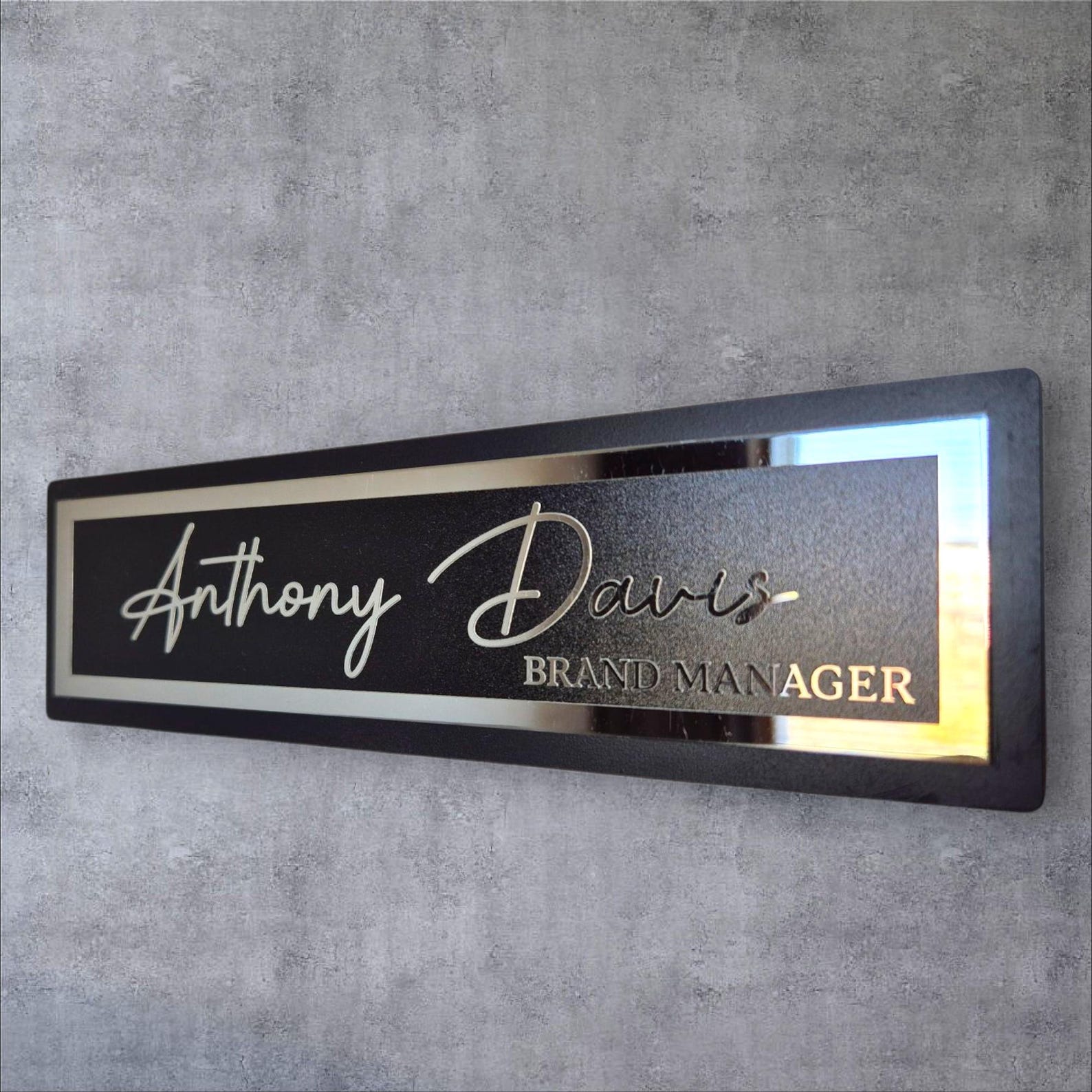 Personalized Executive Nameplate for Office Custom Door Sign ...