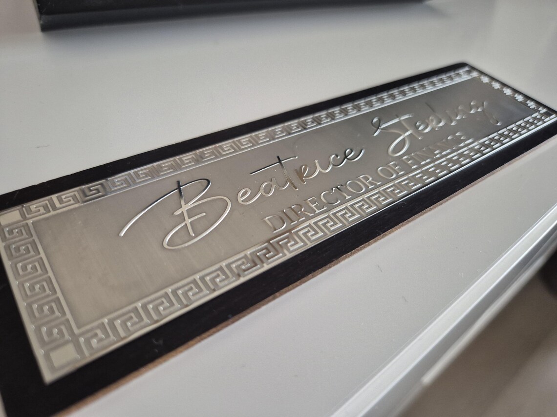 Custom Name Plate Office Personalized Executive Sign Name Plate ...