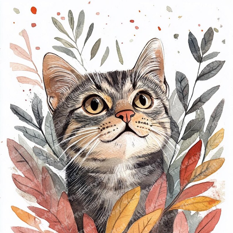 12 Cat Clipart Bundle - Cute Cat Illustrations - Digital Download ...