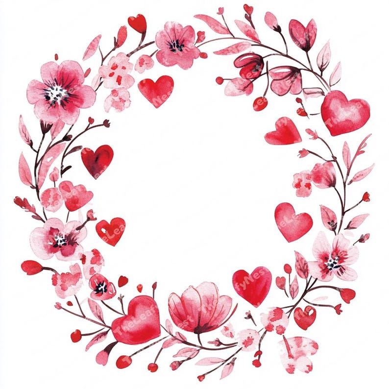 15 Clipart Valentine's Day Frame | Printable Clipart | Digital Download ...