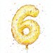 10 Balloon Numbers for Celebration Clipart, Printable Watercolor ...