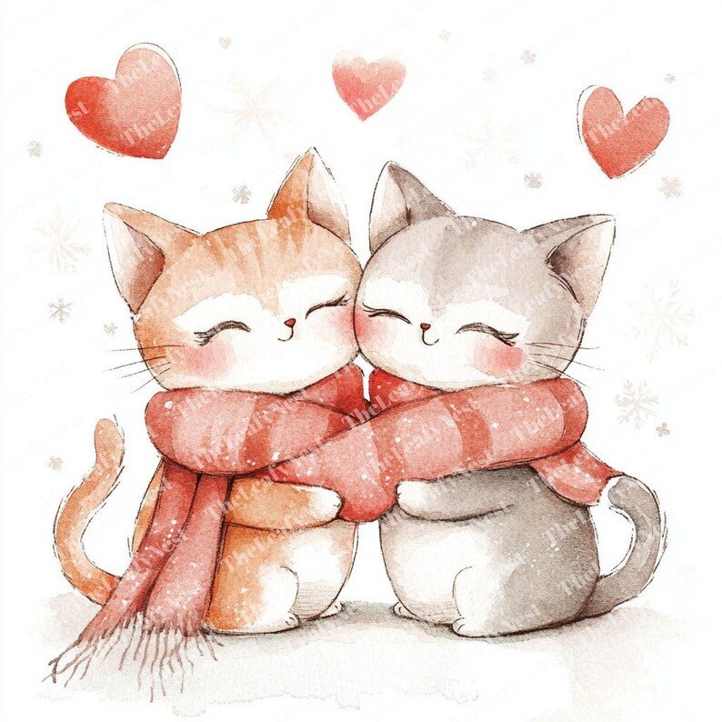 12 Cats in Love Clipart | Love Clipart | Valentine's Clipart ...