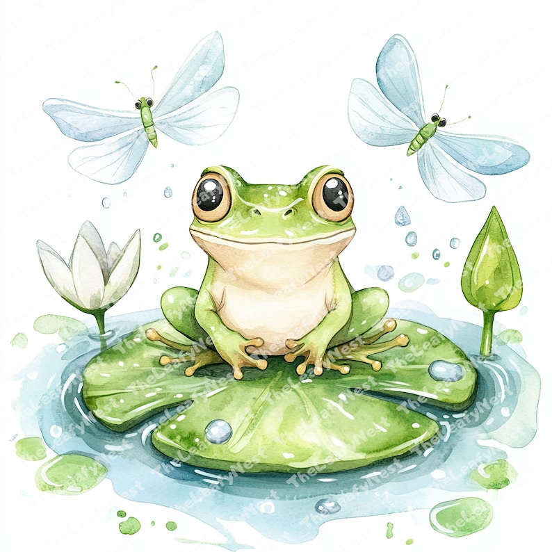 14 Cartoon Frog | Cute Frog | Chibi Frog | Cute Clipart |kawaii Frog ...
