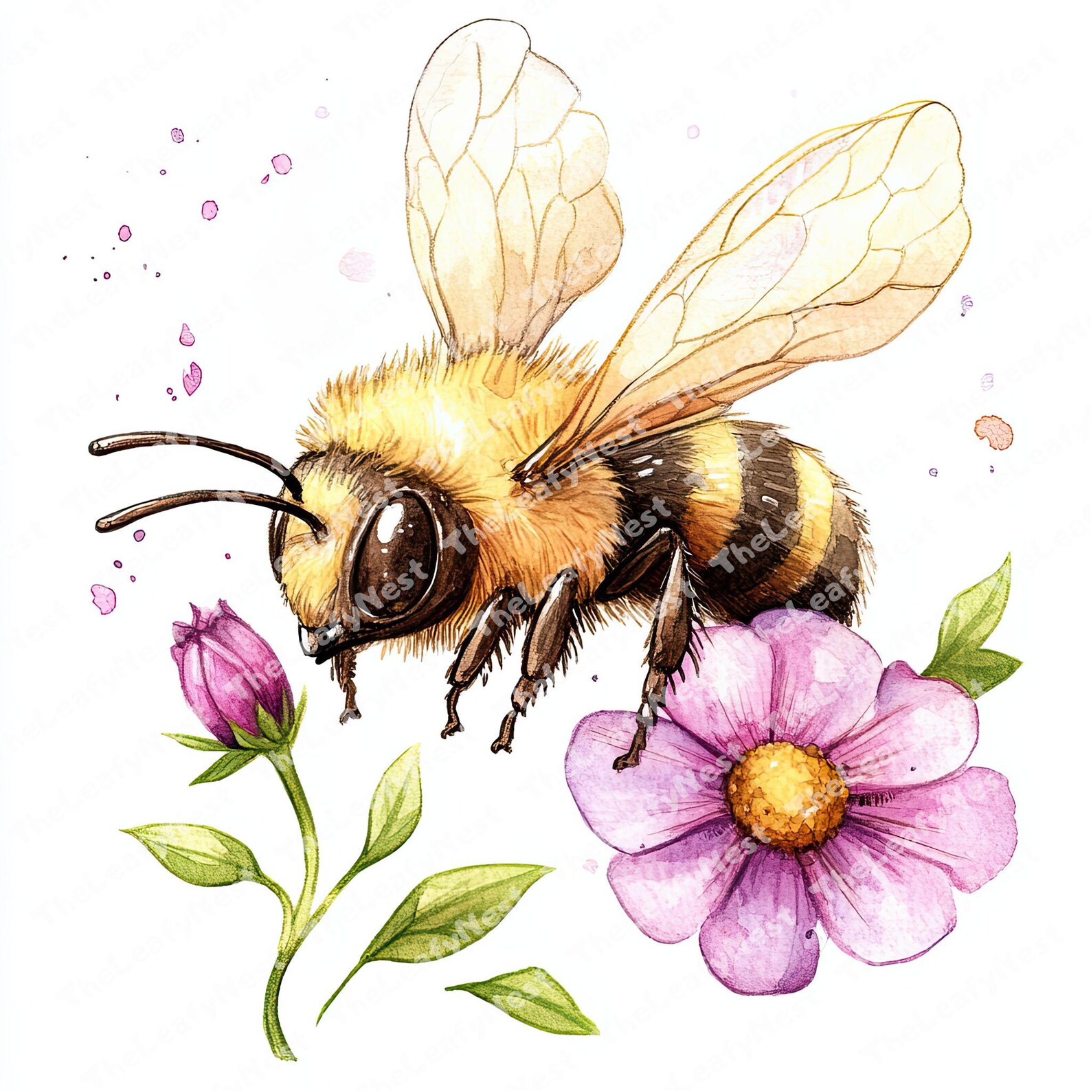 10 Cartoon Bee | Cute Bee | Chibi Bee | Cute Clipart | Kawaii Bee ...