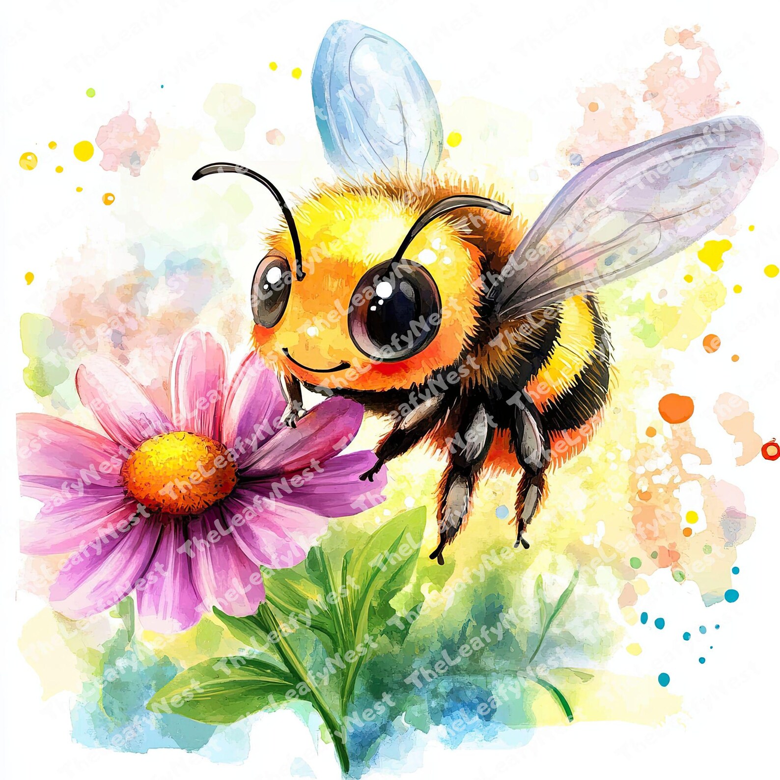 10 Cartoon Bee | Cute Bee | Chibi Bee | Cute Clipart | Kawaii Bee ...
