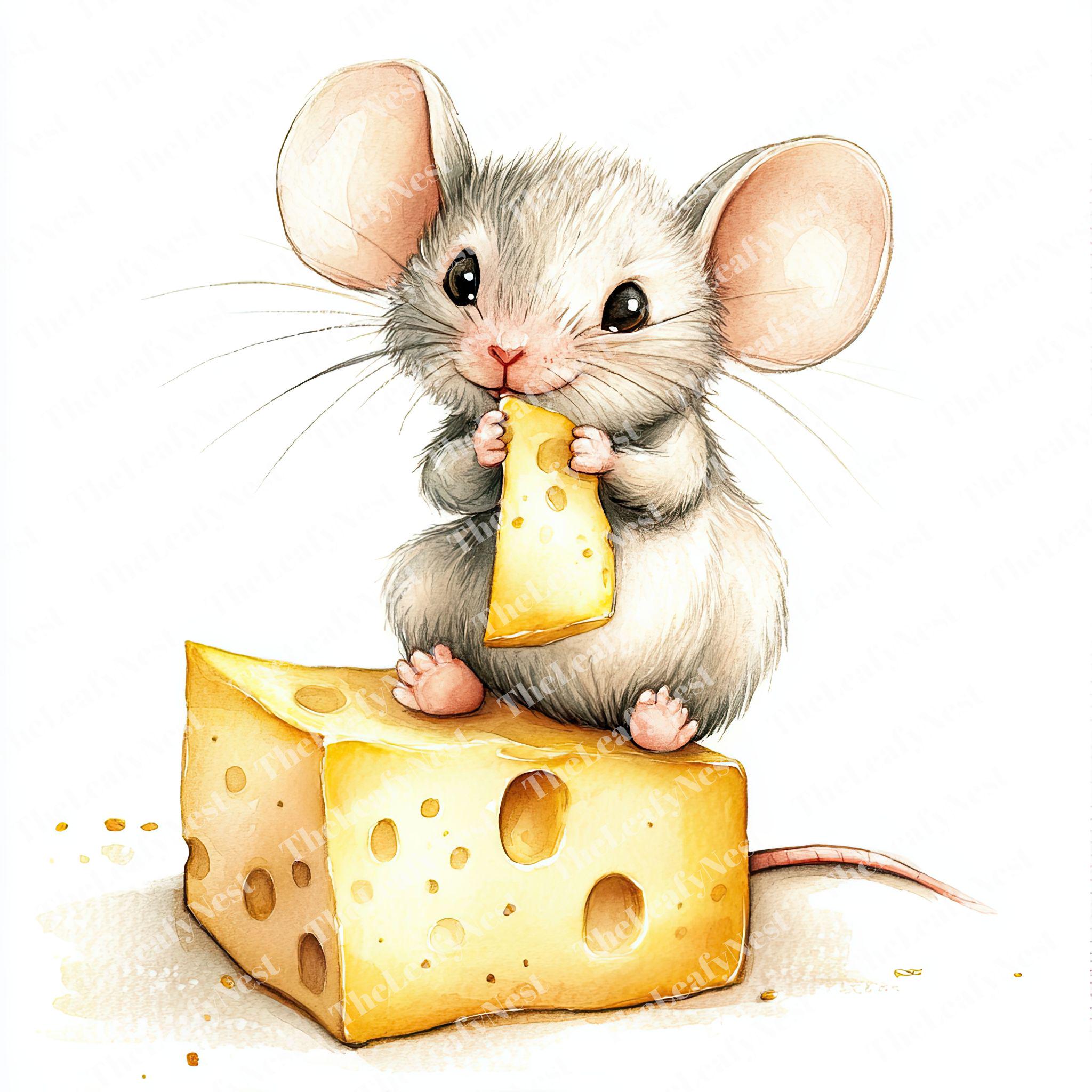 10 Cartoon Mouse | Cute Mouse | Chibi Mouse With Cheese| Cute Clipart ...