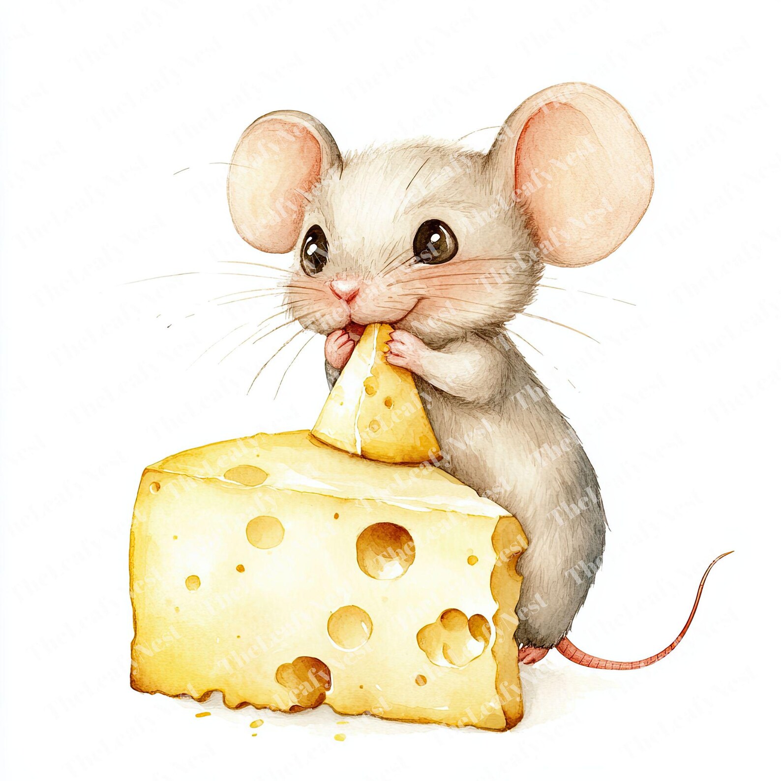 10 Cartoon Mouse | Cute Mouse | Chibi Mouse With Cheese| Cute Clipart ...