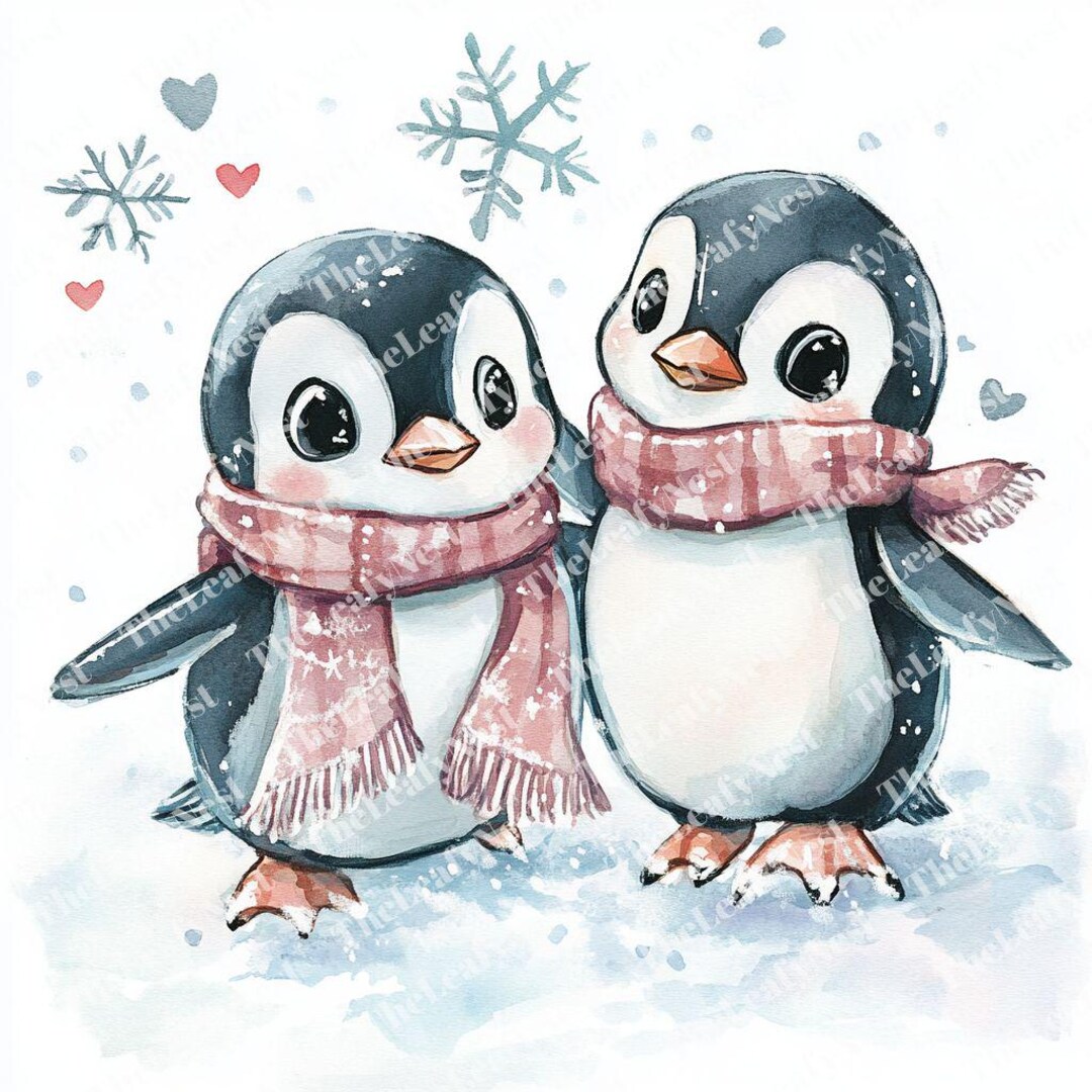 11 Penguins in Love Clipart | Love Clipart | Valentine's Clipart ...