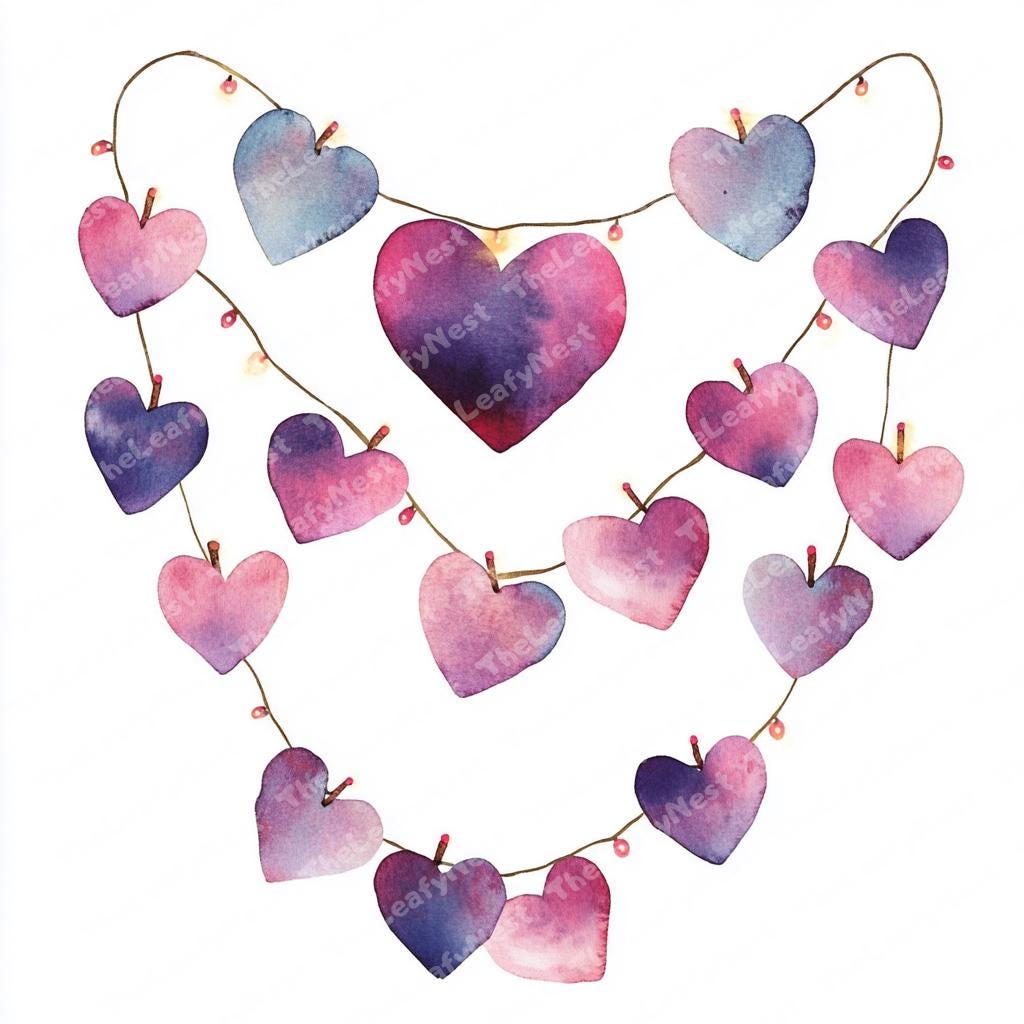 15 Clipart Valentine's Day Frame | Printable Clipart | Digital Download ...