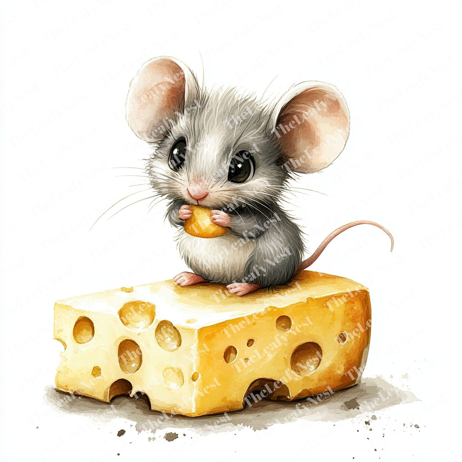 10 Cartoon Mouse | Cute Mouse | Chibi Mouse With Cheese| Cute Clipart ...