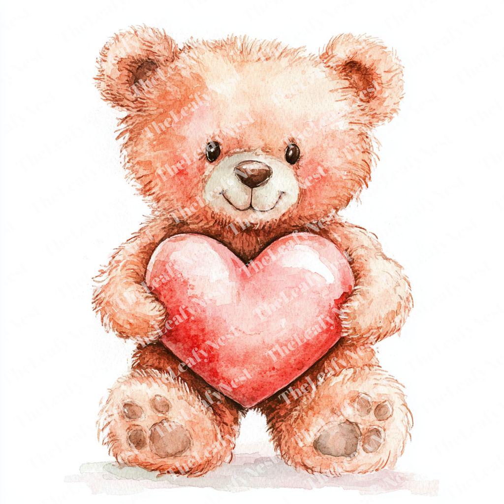 21 Cute Bear Clipart | Love Clipart | Valentine's Clipart | Printable ...