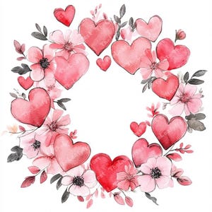 15 Clipart Valentine's Day Frame | Printable Clipart | Digital Download ...