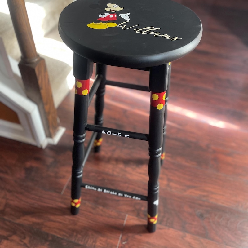 Painted Bar Stools - Etsy