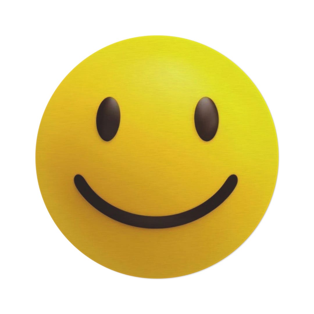 Round Smiley Face Rug - Etsy