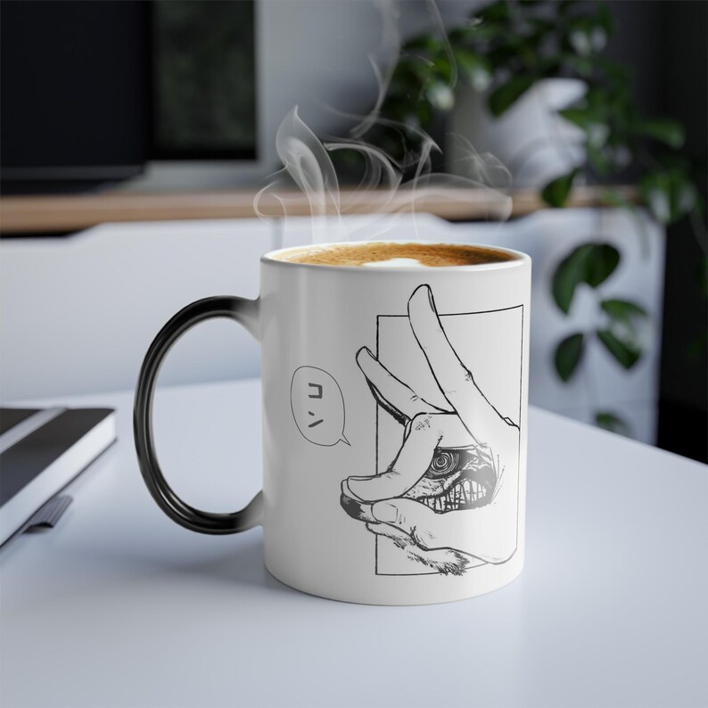 Kon Fox Devil Mug Chainsaw Man Anime-inspired Design Perfect Gift for ...