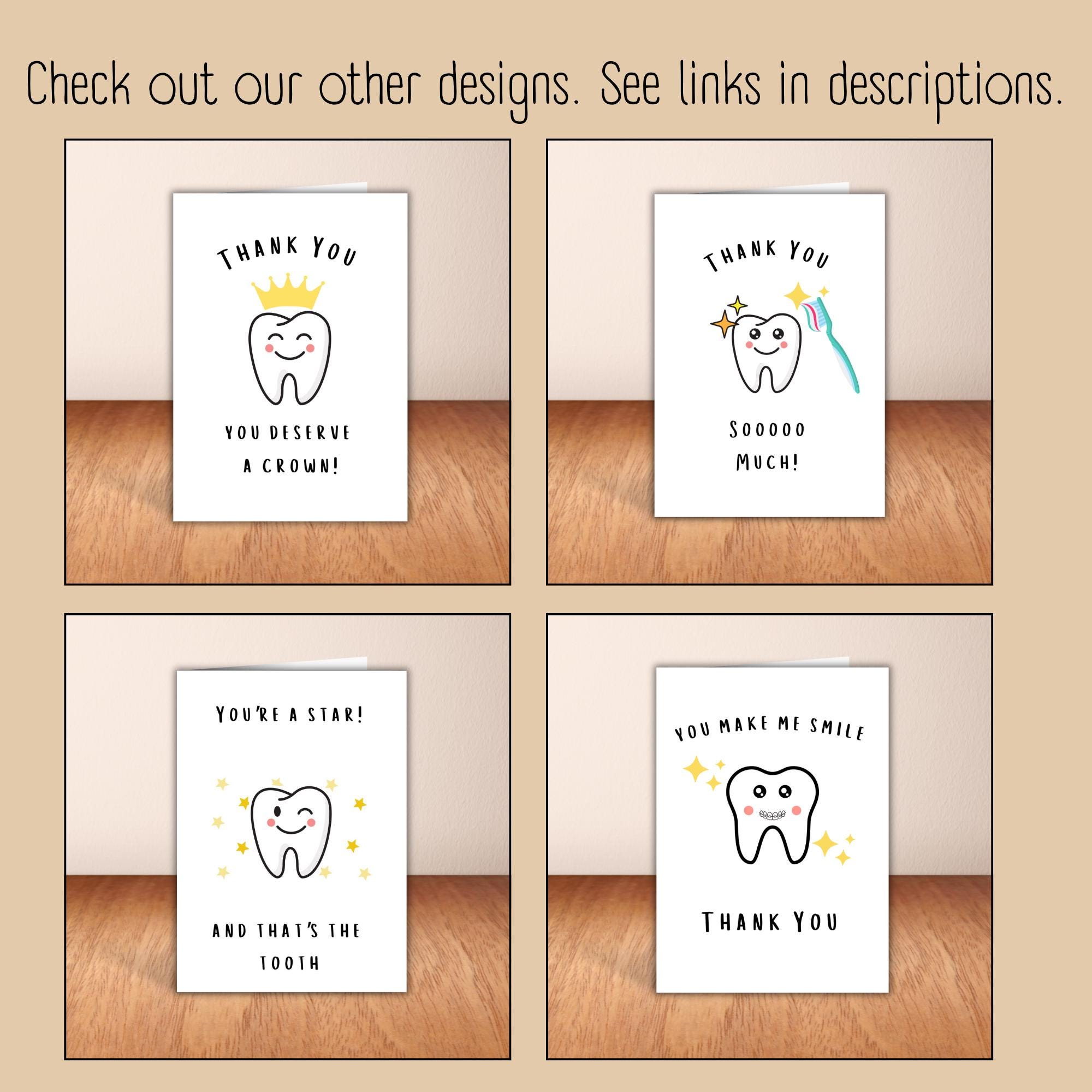Thank You Dentist Card Printable, Thank You Hygienist, Star Dentist ...
