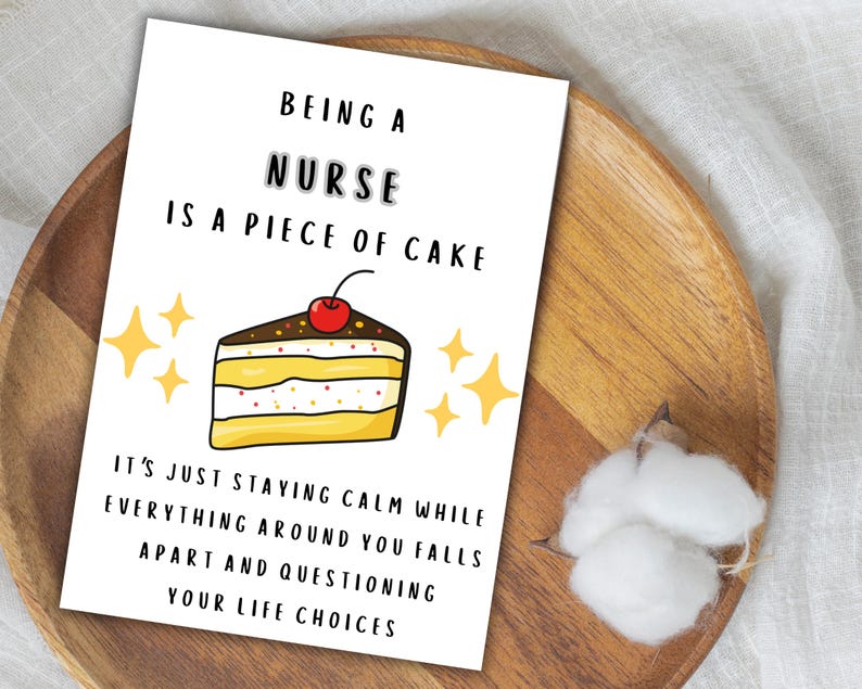 Printable Nurse Card, Nurse Appreciation, Nurse Retirement, Nursing ...