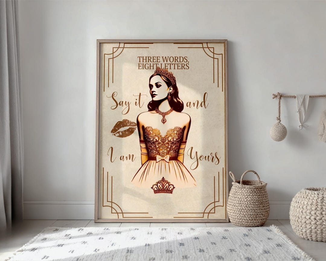 Blair Digital Poster – Gossip Quote Wall Art, “three Words, Seven ...