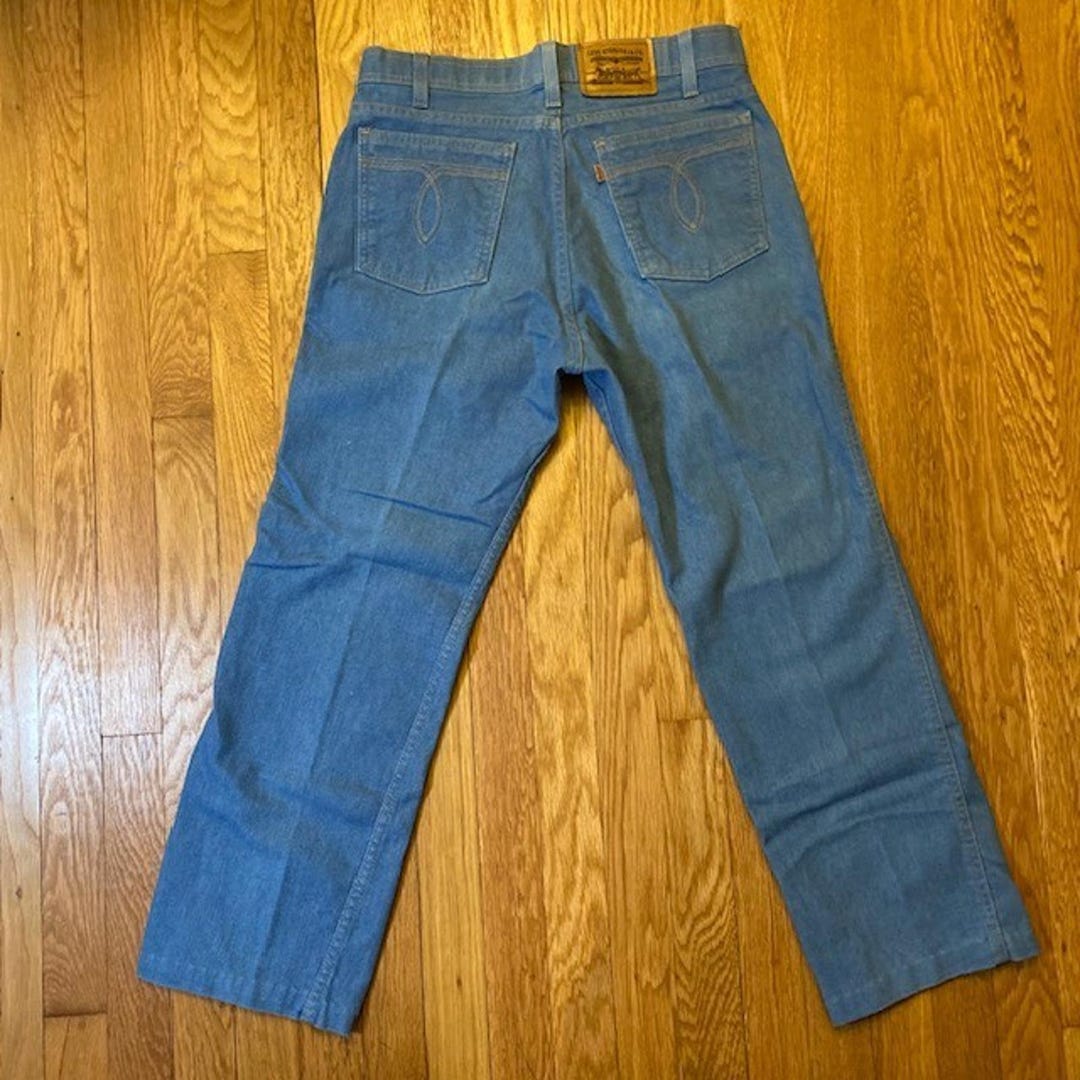 Vintage Levi's Men's 30x26 Action Chambray Light Wash Blue Denim Jeans ...