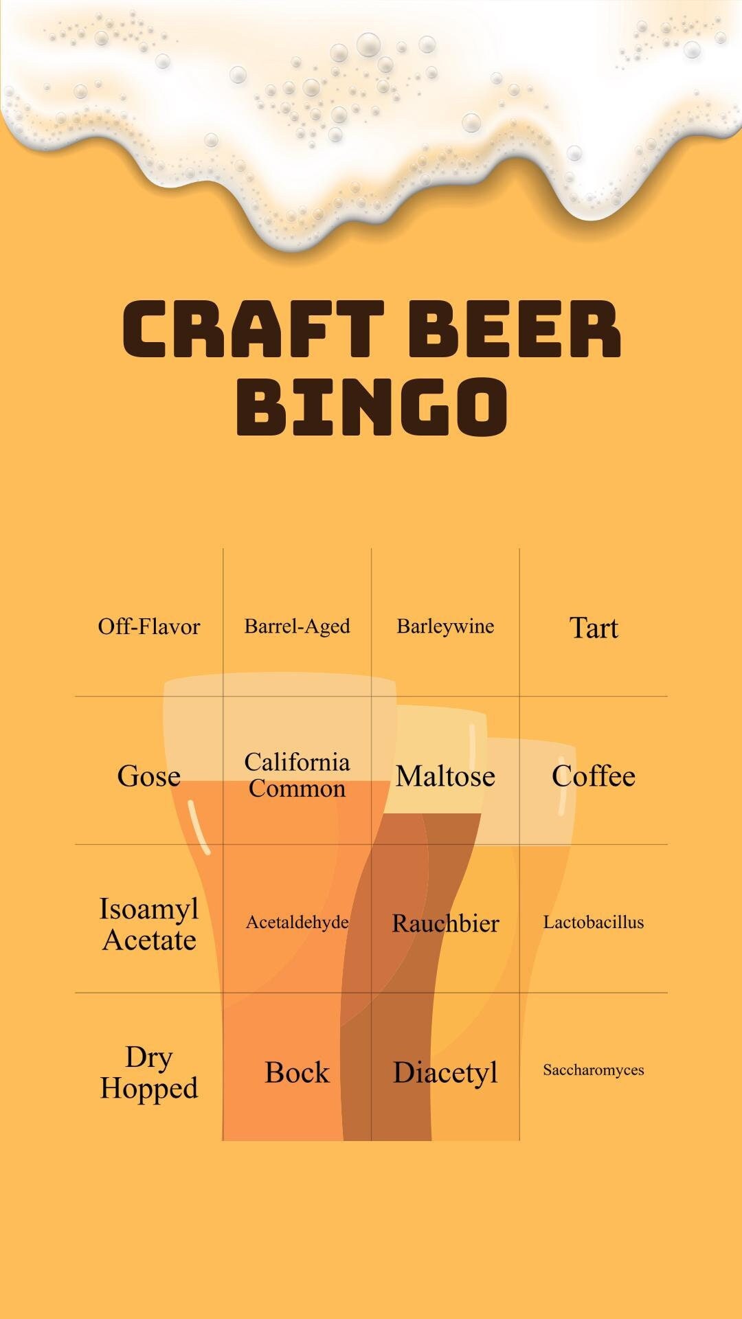 Craft Beer Bingo Game | Printable Party Activity for Beer Lovers | Fun ...